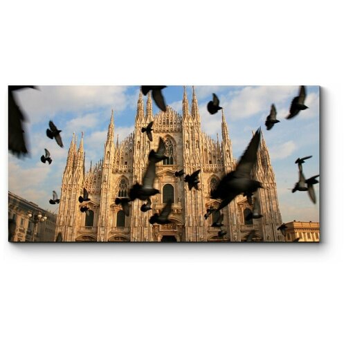 Модульная картина На соборной площади, Милан60x30