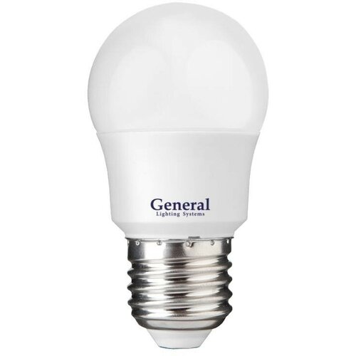 Лампа светодиодная. General GLDEN-G45F 15Вт 230В 6500К Е27 шар