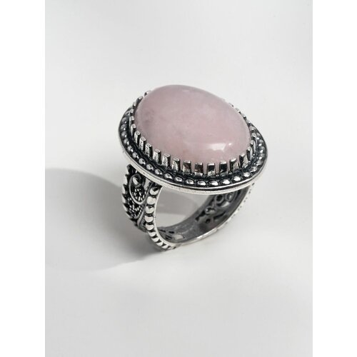 Кольцо Shine & Beauty, кварц, размер 18.5, розовый, серебряный