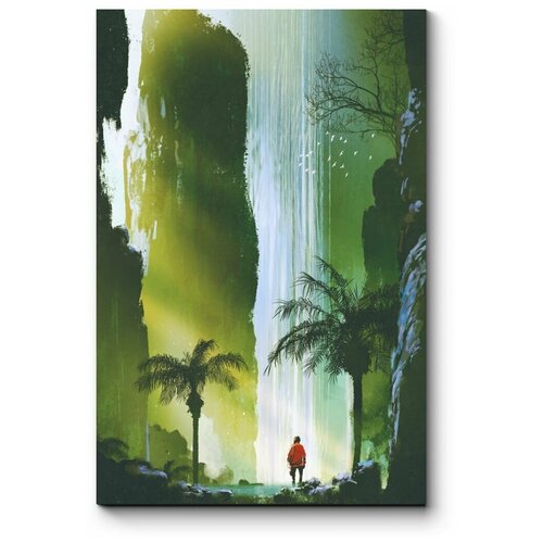 Модульная картина Тропический водопад20x30
