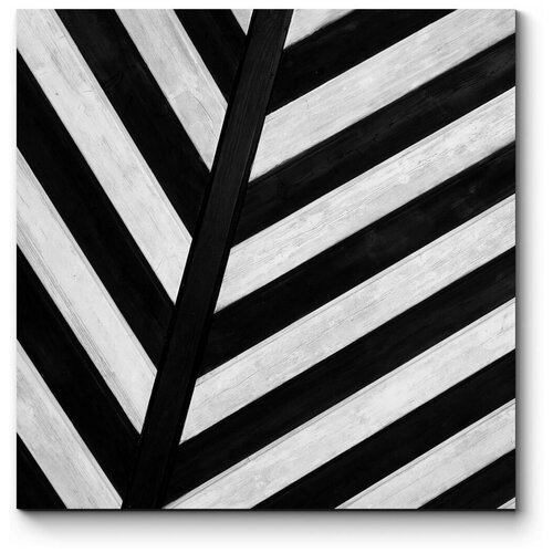 Модульная картина Черно-белый лист20x20