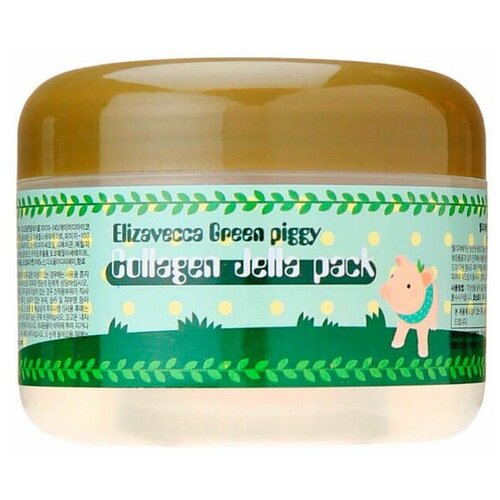 Маска для лица коллагеновая с лифтинг эффектом Elizavecca Green Piggy Collagen Jella Pack 100 мл