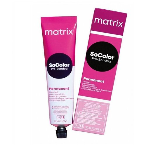 Matrix SoColor перманентная крем-краска для волос Pre-Bonded, 9W теплый очень светлый блондин, 90 мл