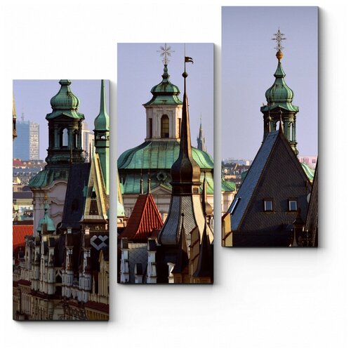 Модульная картина Крыши старой Праги 120x128