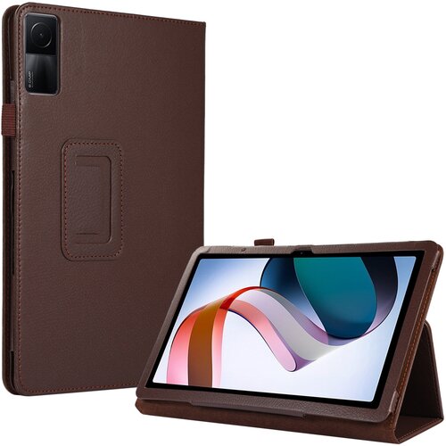 Чехол для планшета Redmi Pad 2022 10,6 дюйма, кожаная (коричневый)