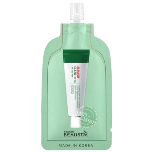 Beausta Blemish Clear Cream увлажняющий крем для лица с Центеллой Азиатской, 15 мл