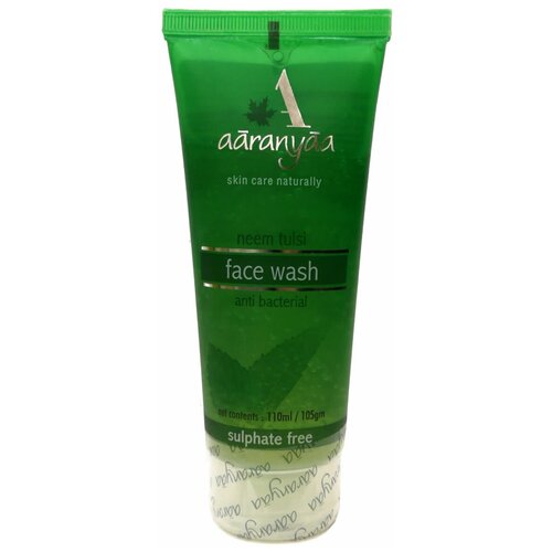 Гель для умывания Aaranyaa face wash antibacterial neem tulsi, 110 мл