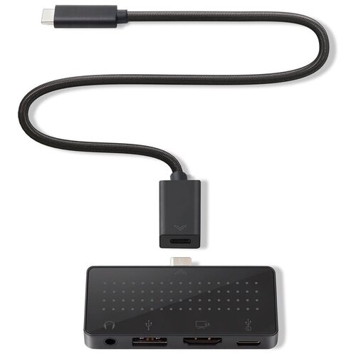 Многопортовый адаптер Twelve South StayGo mini с коннектором USB-C для iPad Pro (2018 и новее), iPad Air (4-го поколения; 2020) и iPad mini (6-го поколения; 2021) (USB-C 85 Вт, USB-A 2.0, HDMI 4K 30 Гц, разъём 3,5 мм) (Чёрный | Black)