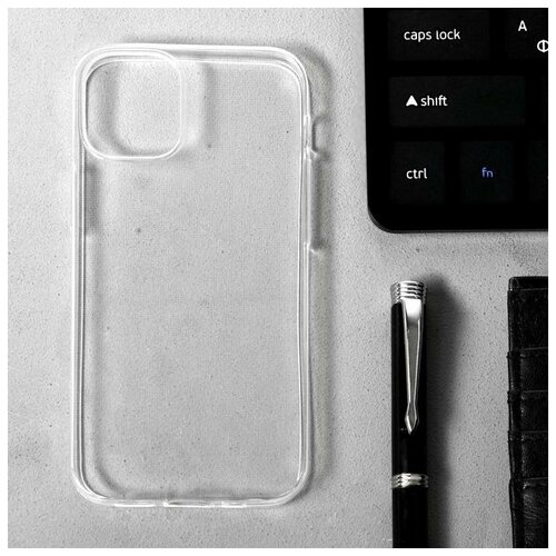 Чехол LuazON для iPhone 12 mini, 5.4", силиконовый, тонкий, прозрачный