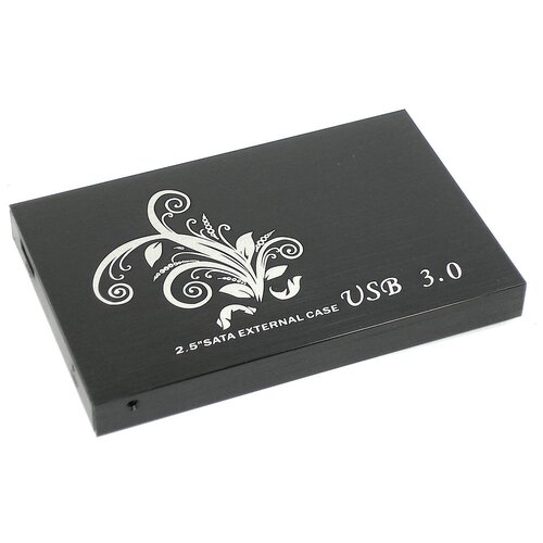 Бокс для жесткого диска 2,5 алюминиевый USB 3.0 DM-2512 черный