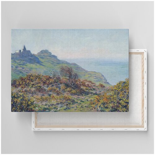Картина на холсте с подрамником / Monet Claude - The Church at Varengeville, 1882 / Клод Моне