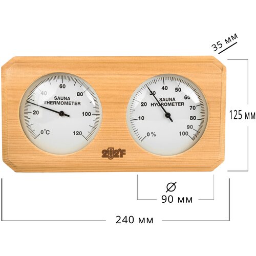 Термогигрометр для бани и сауны, очки, канадский кедр