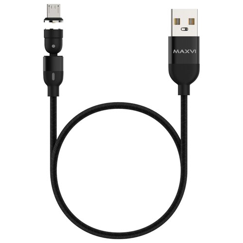 Кабель MAXVI USB - microUSB (MCm-02M) только для зарядки, 1.5 м, 1 шт., черный