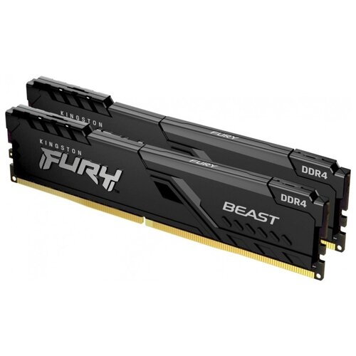 Оперативная память Kingston FURY Beast 16 ГБ (8 ГБ x 2 шт.) DDR4 3600 МГц DIMM CL17 KF436C17BBK2/16