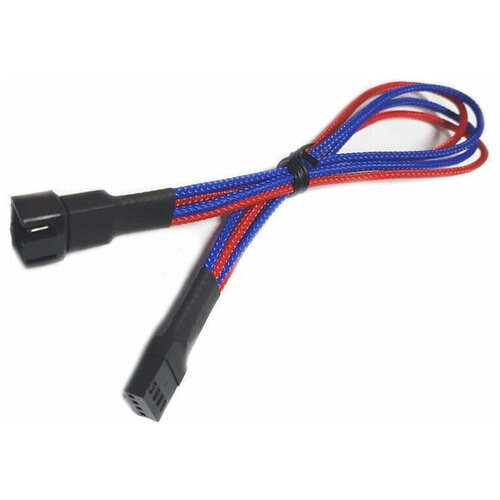 Аксессуар Удлинитель Nanoxia 4-pin PWM 30cm Blue-Red NXPWV3EBR