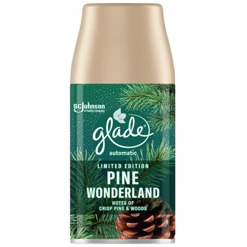 Освежитель воздуха Glade Pine Wonderland. Сосновая страна чудес, автоматический, сменный баллон, 269 мл