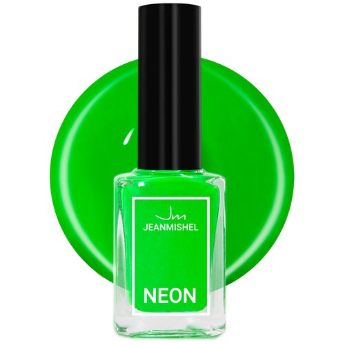 Jeanmishel Лак для ногтей Neon Collection, 6 мл, 332 green