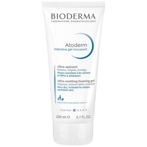 Bioderma гель-мусс для умывания интенсив Atoderm, 200 мл