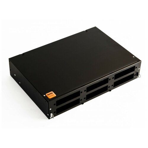 Оптический бокс Hyperline (FO-19V-2U-6xSLT-W130H30-48UN-BK)