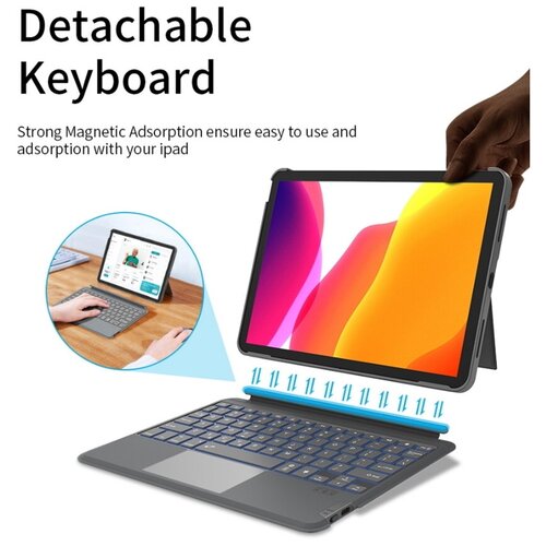Чехол-клавиатура WiWU Combo Touch iPad Keyboard Case для Apple iPad 10.9" & 11", черный