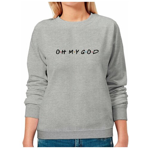 Свитшот DS Apparel, размер 48, серый