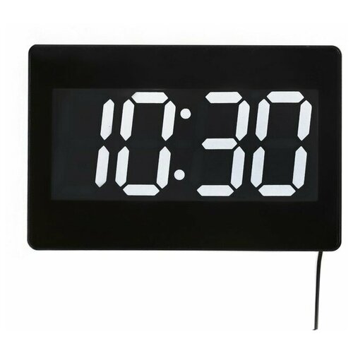 Часы электронные настенные, настольные: термометр, будильник, 15.5 х 23.5 см