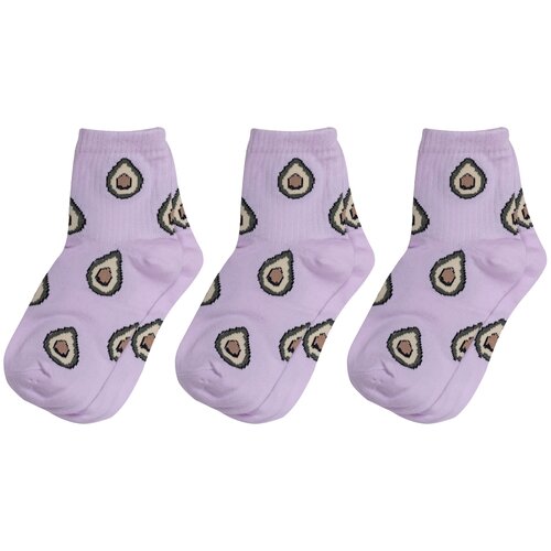 Носки Альтаир 3 пары, размер 14, фиолетовый