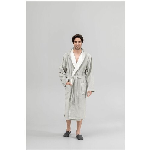 Халат  Togas, размер M, серый, белый