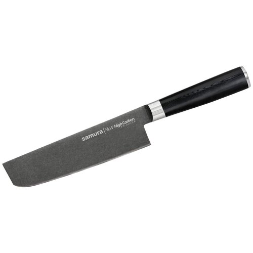 Набор ножей Samura Mo-V Stonewash, лезвие: 16.7 см, серый/черный