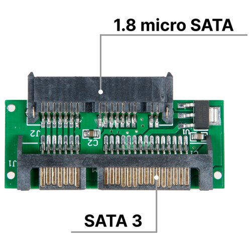 Адаптер-переходник для установки диска 1.8" micro SATA в разъем 2.5" SATA 3 / NFHK N-1823M