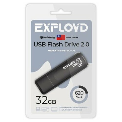 USB Flash Drive 32Gb - Exployd 620 EX-32GB-620-Black