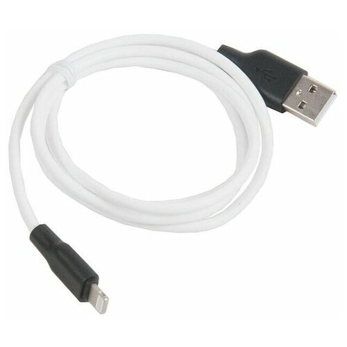 Кабель USB HOCO (X21) для iPhone Lightning 8 pin (1м) (черно/белый)