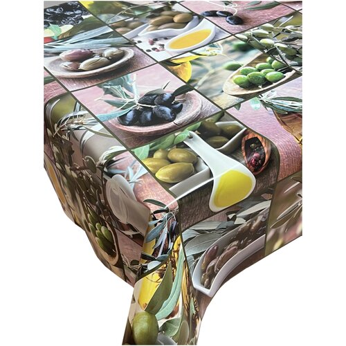 Скатерть, Клеенка на стол dekorama 140x160см Olives and Oil DEK-111A