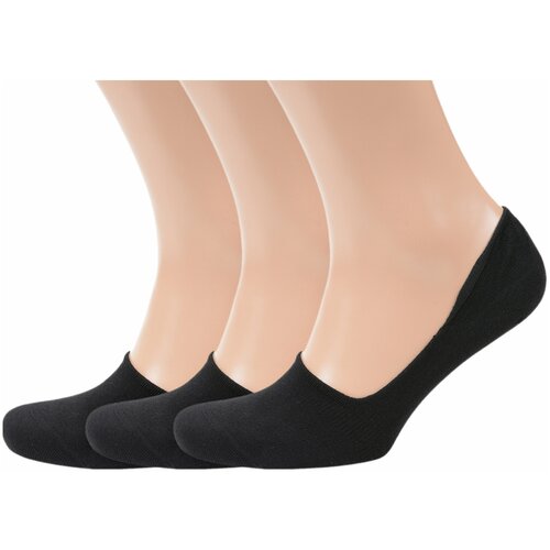 Носки RuSocks, 3 пары, размер 25-27 (38-40), черный