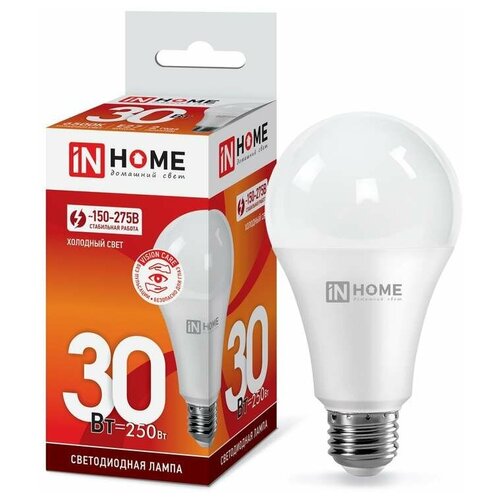 Лампа светодиодная LED-A70-VC 30Вт 230В E27 6500К 2700лм IN HOME 4690612024165 (9шт. в упак.)