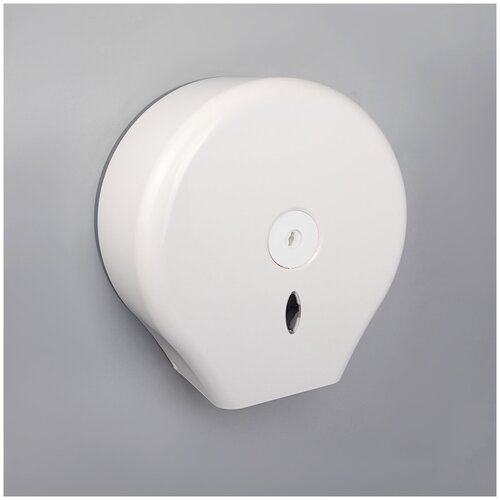 Диспенсер туалетной бумаги 28x27.5x12 см, втулка 6,5 см, пластик, цвет белый UBenefit