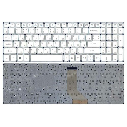 Клавиатура (keyboard) NK. I1513.006 для ноутбука Acer Aspire E5-573, E5-522G, V3-574G, E5-573, E5-573T, E5-532G, белая