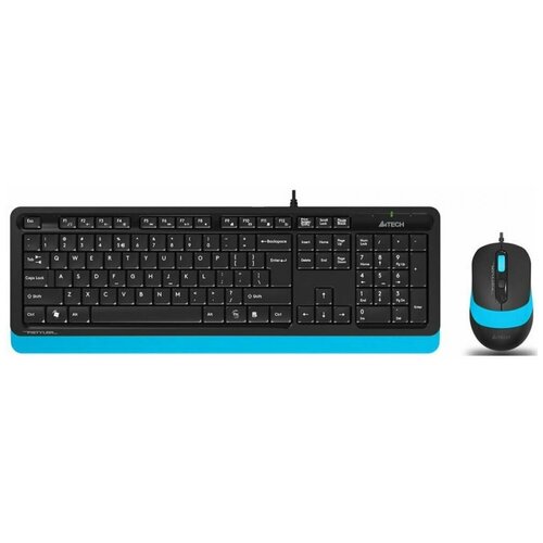 Клавиатура и мышь A4Tech Fstyler F1010 Black/Blue