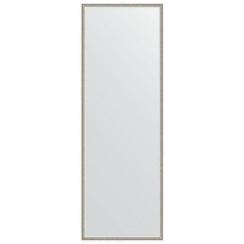 Зеркало в багетной раме - витое серебро 28 mm (48х138 cm) (EVOFORM) BY 0708