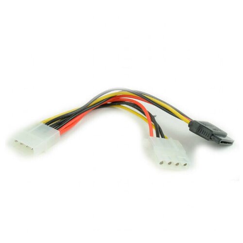 Аксессуар Кабель питания Gembird Cablexpert Molex - Molex+SATA 15cm CC-SATA-PSY2