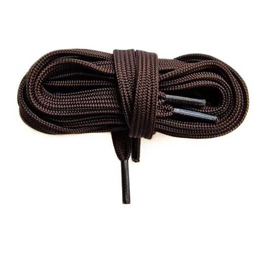 Шнурки LENKO темно-коричневые плоские 200 см