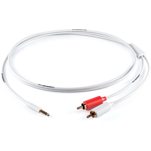 Межблочный кабель 3,5mm miniJack TRS-2RCA(male) PROCAST cable M-MJ/2RCA.2, длина 2m, белый