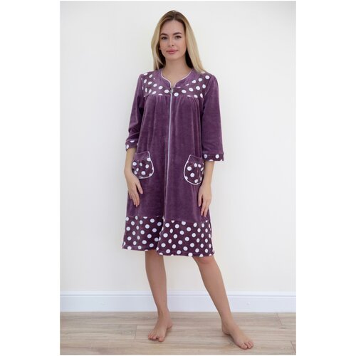 Халат Lika Dress, размер 56, фиолетовый