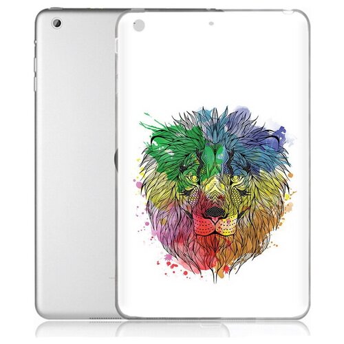 Чехол задняя-панель-накладка-бампер MyPads разноцветный гордый лев для Apple iPad 9.7 (2017)/Apple iPad 9.7 (2018) A1822/A1823/A1893/A1954 противоударный
