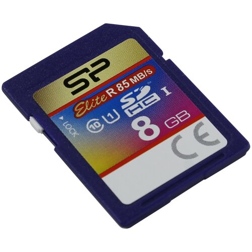 Карта памяти 8Gb SD Silicon Power Elite (SP008GBSDHAU1V10)