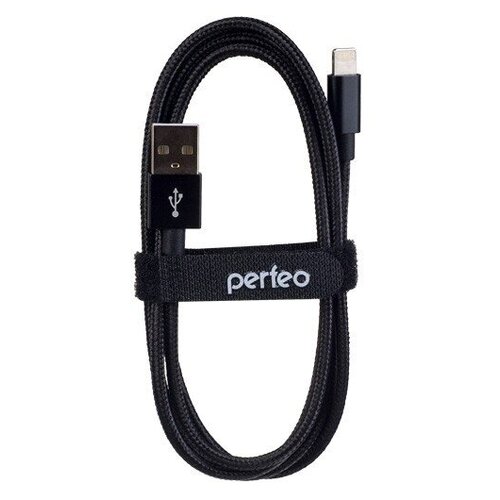 PERFEO Кабель для iPhone USB - 8 PIN (Lightning) черный длина 1 м. (I4303)