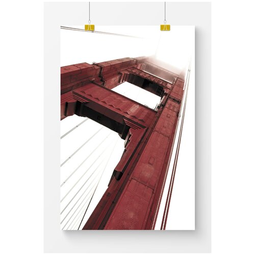 Постер на стену для интерьера Postermarkt Опора моста, размер 60х90 см, постеры картины для интерьера в тубусе