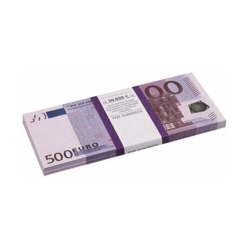 Деньги сувенирные Филькина грамота Деньги шуточные "500 евро", упаковка с европодвесом, AD0000064 2 уп