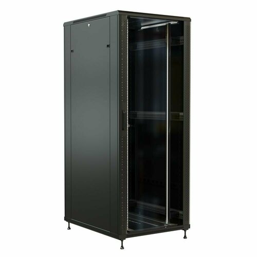 Шкаф напольный WRline 19 дюймовый, 32U, 1610x800х1200 мм, задняя дверь сплошная, черный