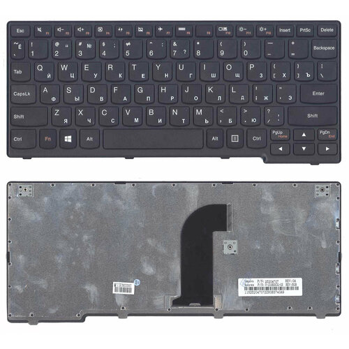 Клавиатура для ноутбука Lenovo 25204714 черная с рамкой